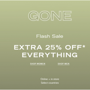 Flash Sale - 25% Off Everything @ Theory Outlet Free Shipping - Extrabux