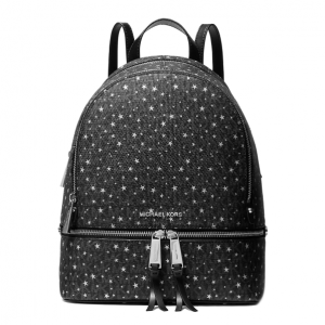 50% Off MICHAEL Michael Kors Rhea Star-Print Monogram Leather Backpack ...
