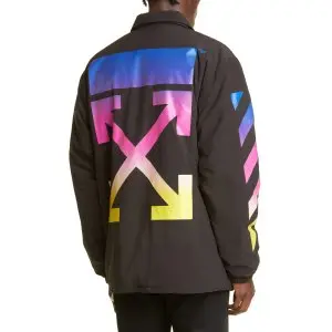 OFF-WHITE Diag Rainbow Gradient Stripe Jacket Sale @ Nordstrom For $668 ...