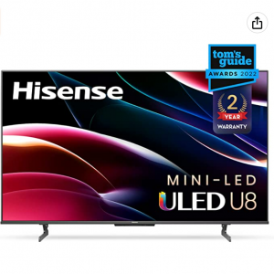 $450 off Hisense U8H QLED Series Quantum 4K ULED Mini-LED 55-Inch Class ...