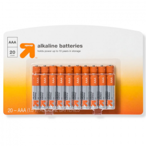 AAA Batteries - 20ct - up & up @ Target $6.59(was $13.49) - Extrabux