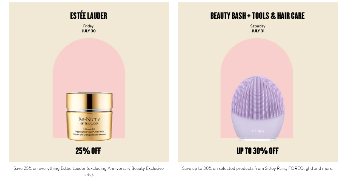 Glam Up Beauty Deals (La Mer, Estee Lauder, Lancome, Jo Malone ...