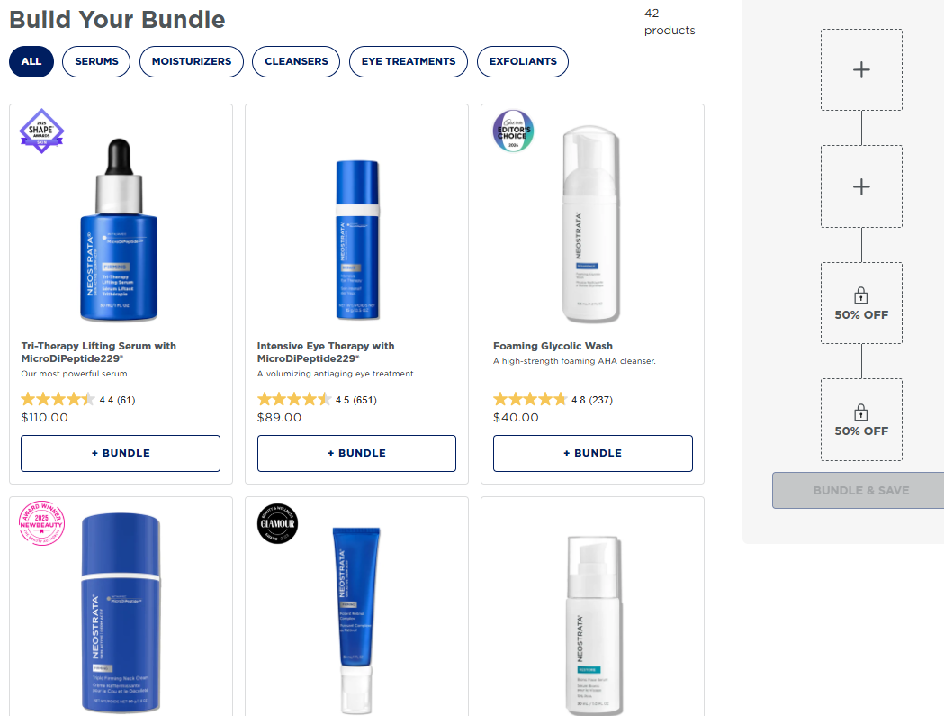 NEOSTRATA: Build Your Custom Bundle, Get 50% Off! - Extrabux